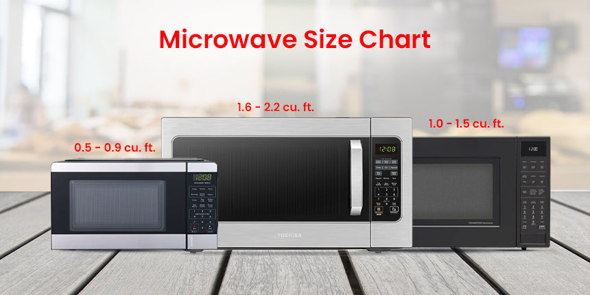 Microwave Size Chart [Choose the Right Microwave] – DoubleWave