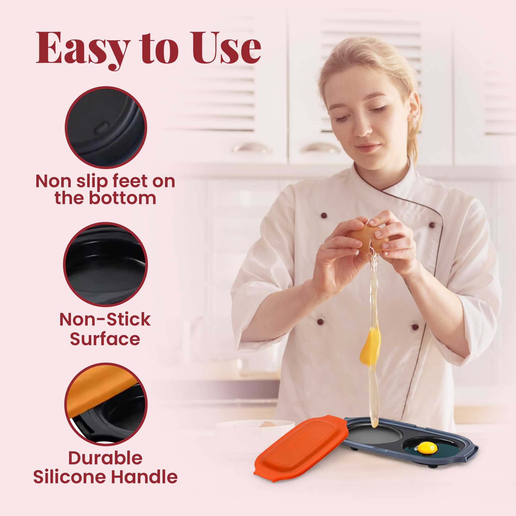 Non-Stick Microwave Egg Cooker, Fast, Easy Egg Cooking – DoubleWave