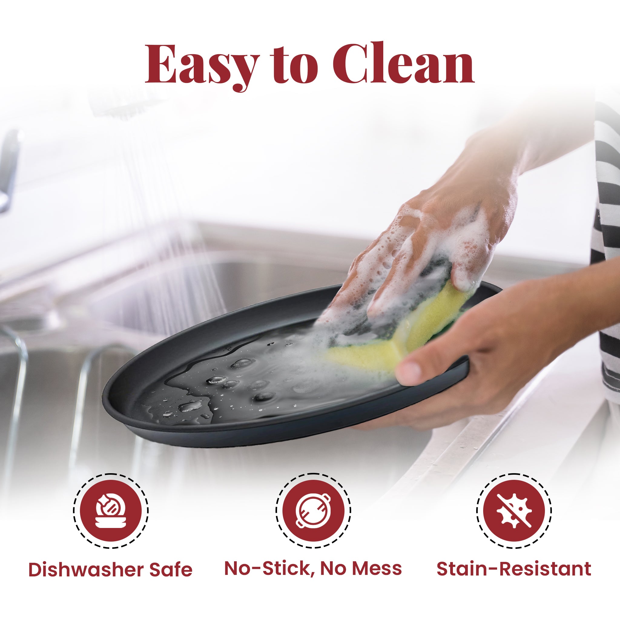 Shop 12″ Oven Safe Pan | Round, Coated & 100% Non-Stick – DoubleWave